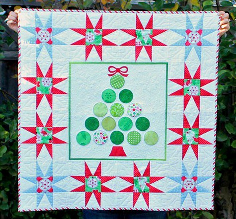 Tutoriales de Patchwork: MINI QUILT ÁRBOL DE NAVIDAD