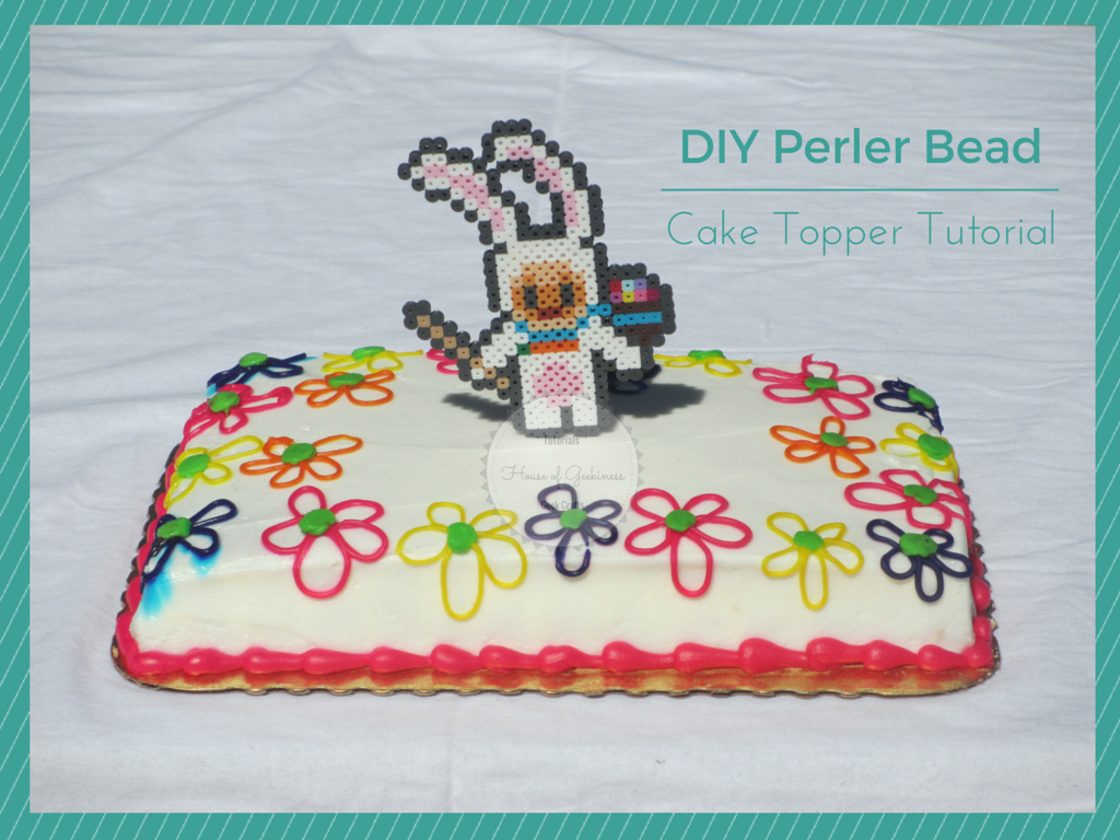 Perler Bead Spring Cake Tutorial | House of Geekiness