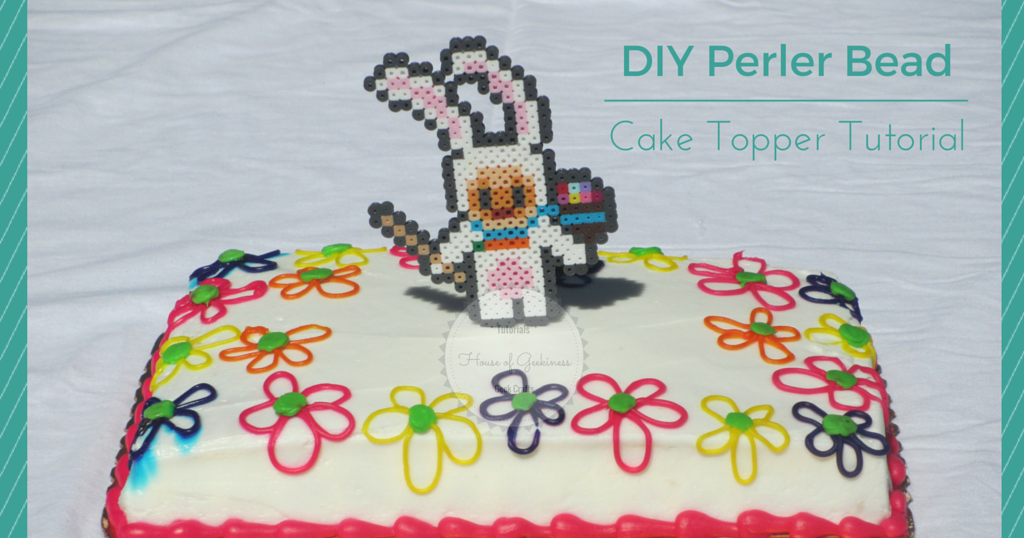 Perler Bead Spring Cake Tutorial | House of Geekiness