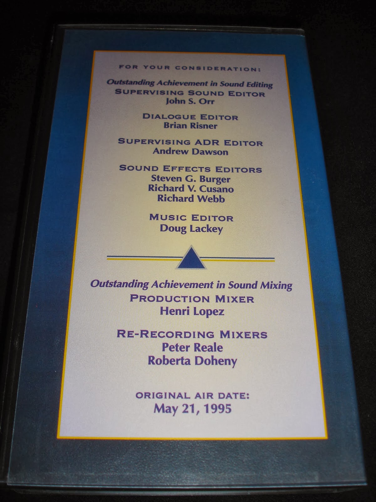 seaQuest Merchandise, Props, and Scripts: For Your Consideration Video ...