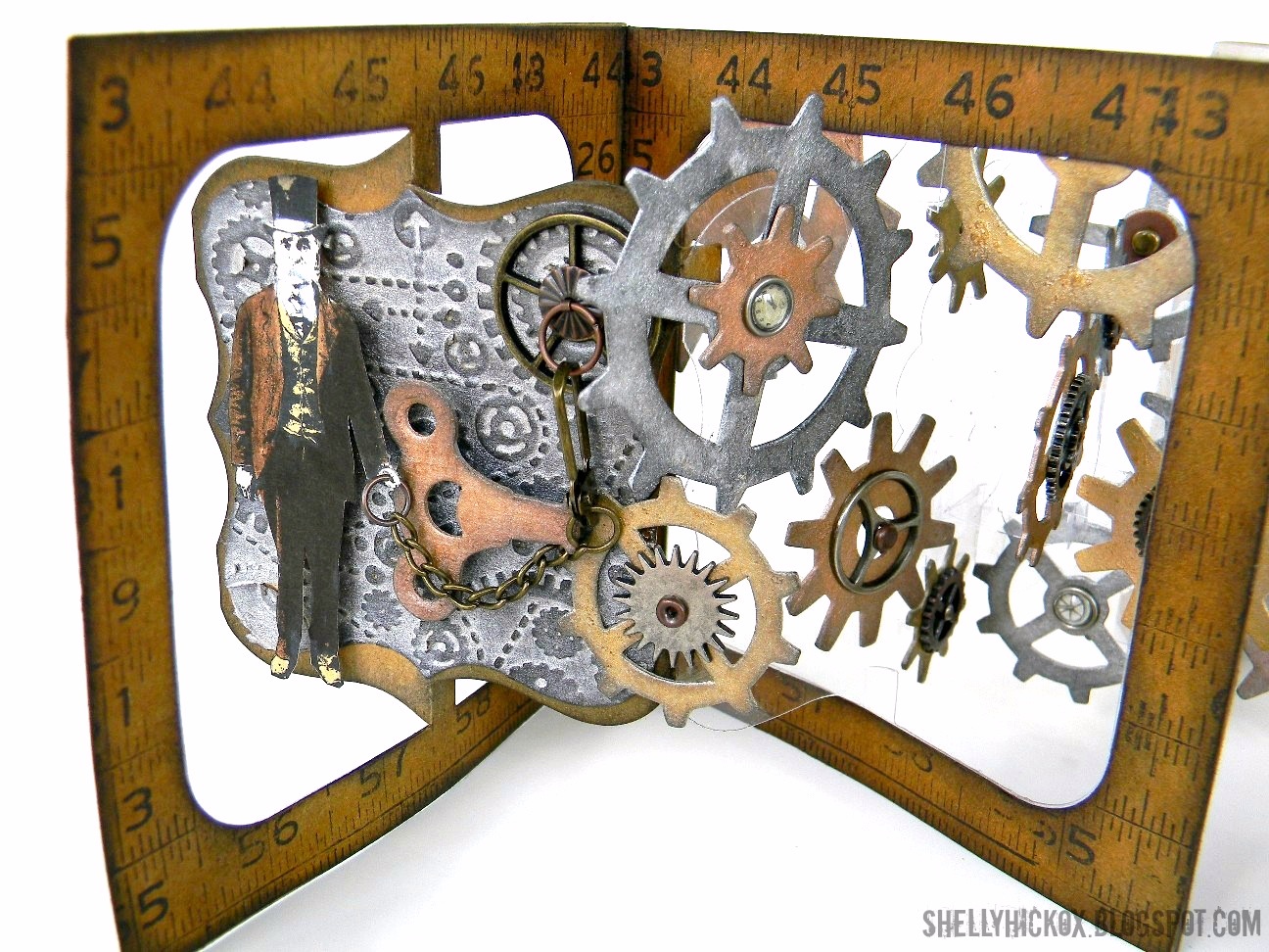 Stamptramp: Time Machine Birthday Card