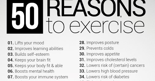 In Love With Sunflower: Health Alert: 50 Reasons To Exercise