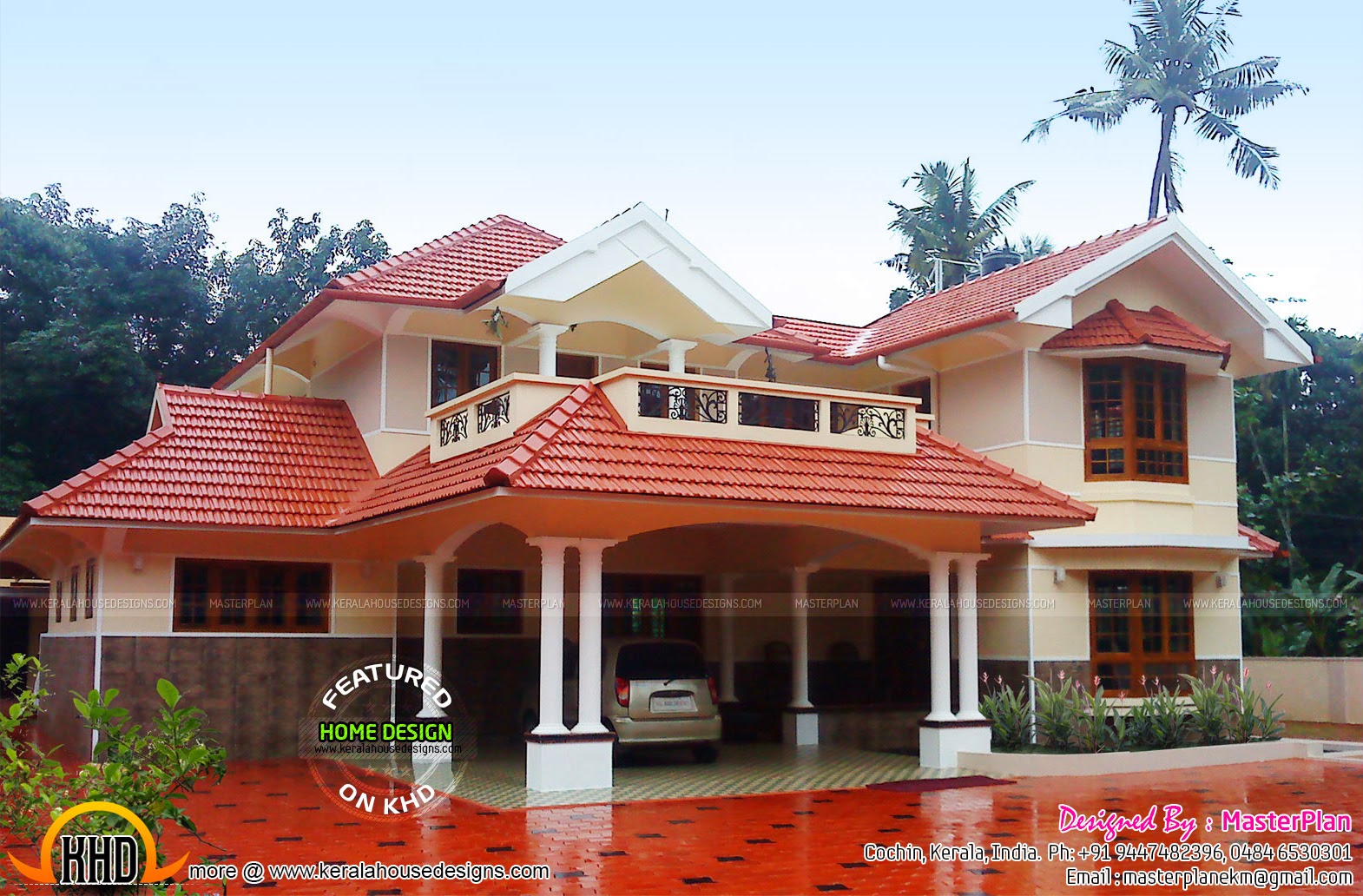 House constructed by Masterplan, Kochi - Kerala Home Design and Floor ...