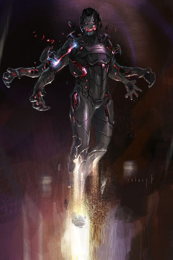 Unused Drone Designs in AVENGERS: AGE OF ULTRON Concept Art by Rodney ...