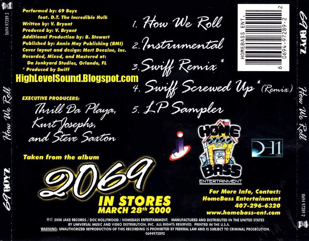 highest level of music: 69 Boyz - How We Roll-(CDM)-2000-hlm