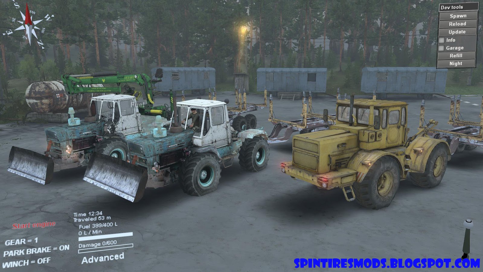 Spin Tires Mods: T150 and K700 Pack