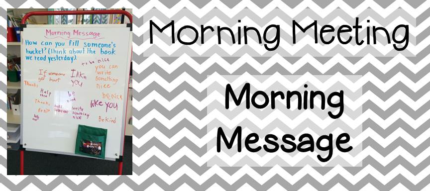 Morning Meeting - Part 5 - Morning Message - Team J's Classroom Fun