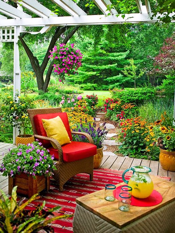Outdoor Living | bright and colorful outdoor living spaces | Cool Chic ...