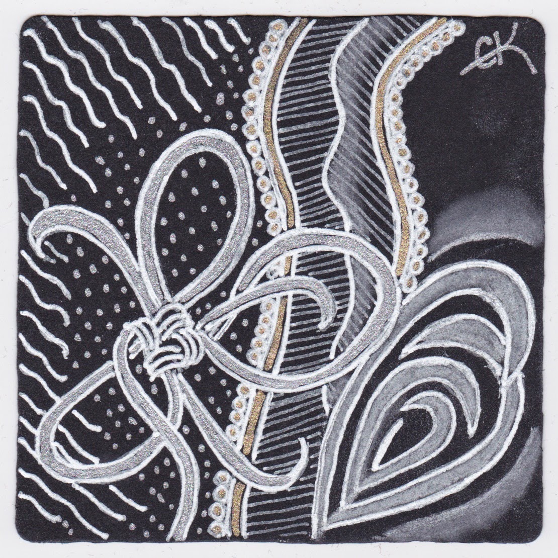 Tickled To Tangle: "It's a String Thing" #39 Tiles