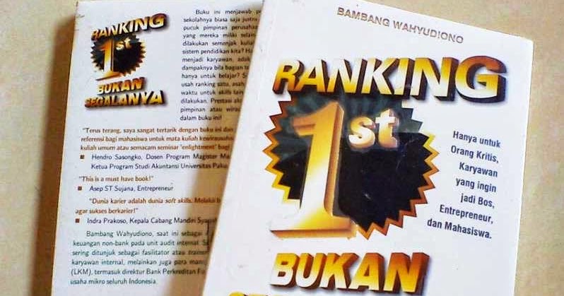 sintya wijayanti: Resensi Buku "RANKING 1st BUKAN SEGALANYA"