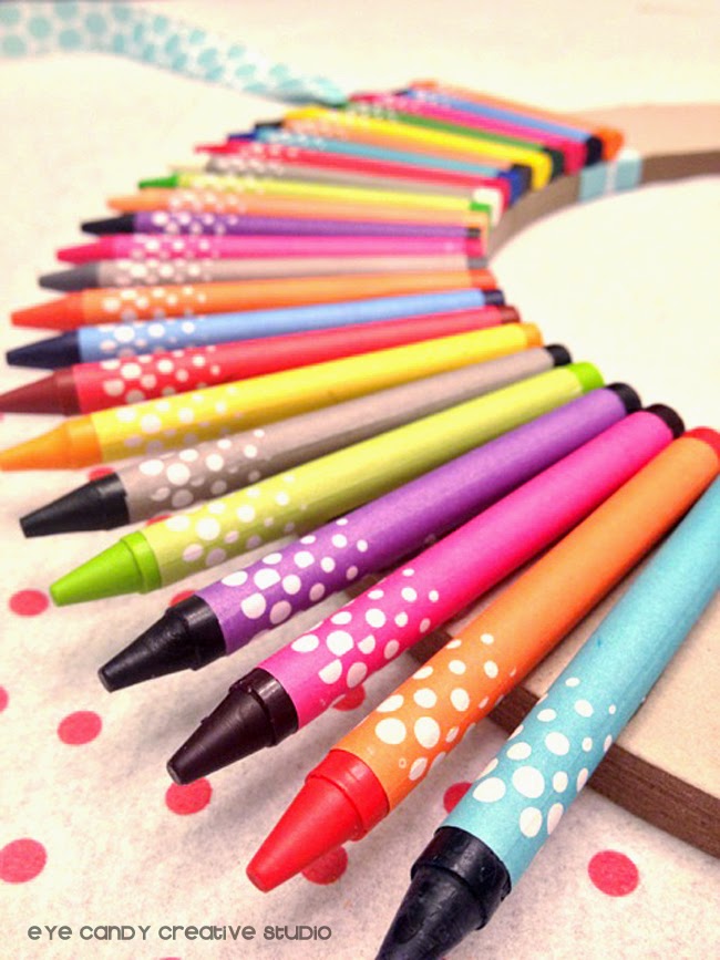 Eye Candy Creative Studio: DIY CRAFT :: Crayon Wreath