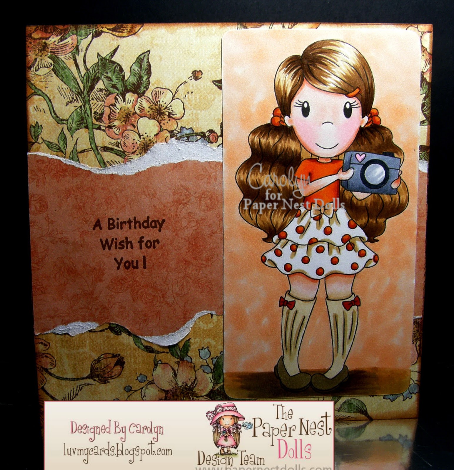 LUV MY CARDS: Emma with Camera -from Paper Nest Dolls