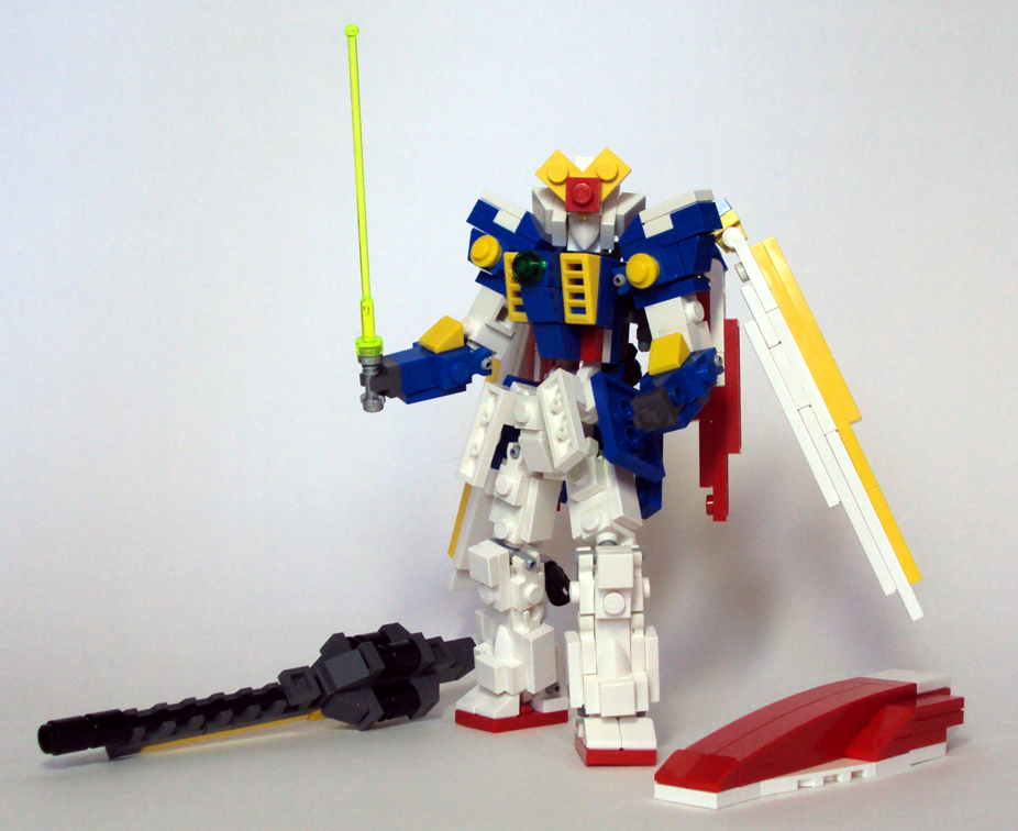 LEGO Microscale Wing Gundam Series builds