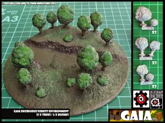 Wargame News and Terrain: Flytrap Factory: Gaia World Scenery