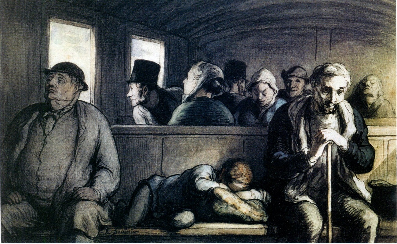 Punto al Arte: El vagón de tercera clase de Honoré Daumier