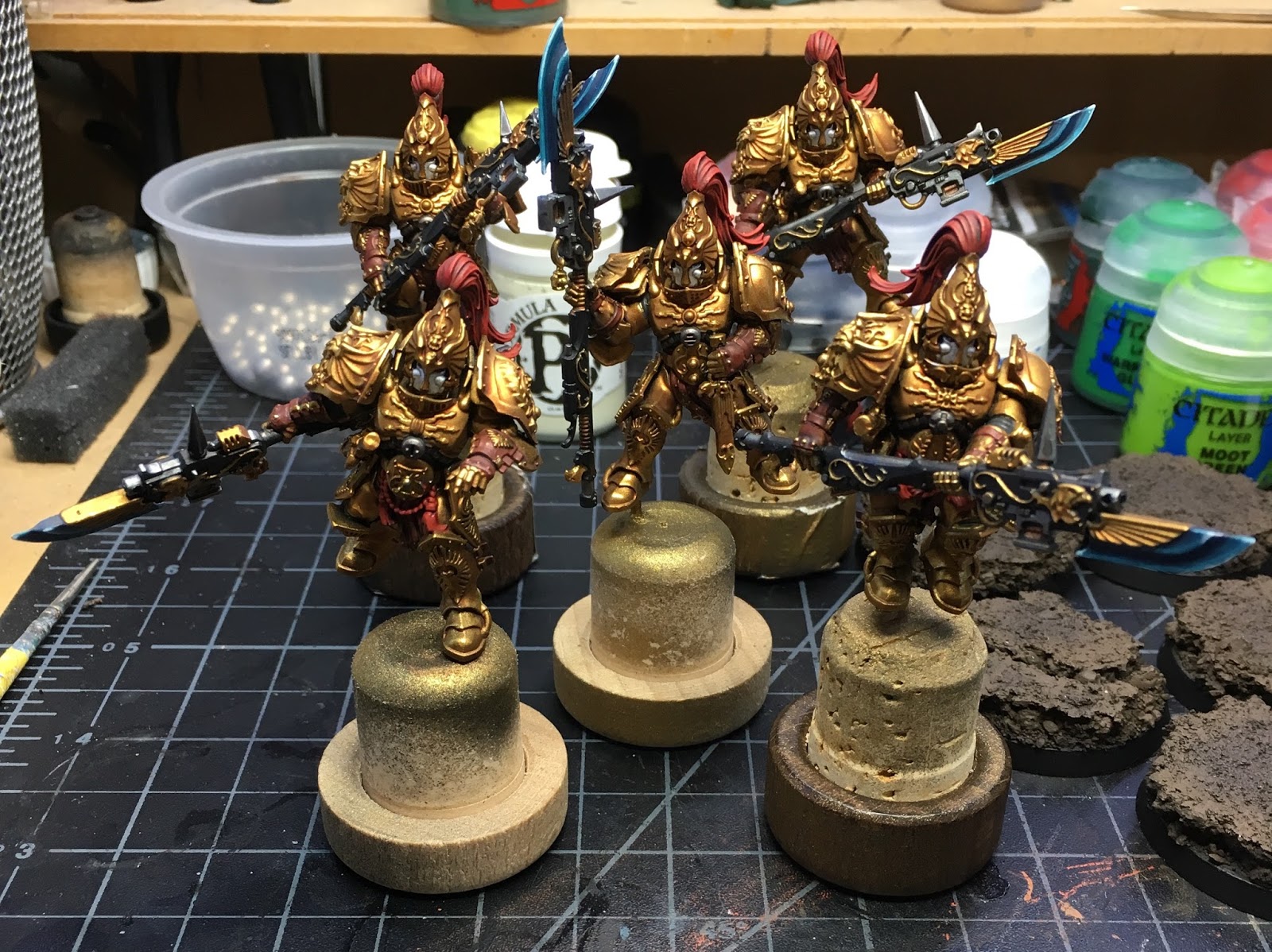 262nd Death Korps of Krieg: WIP: Adeptus Custodes with Halberds III