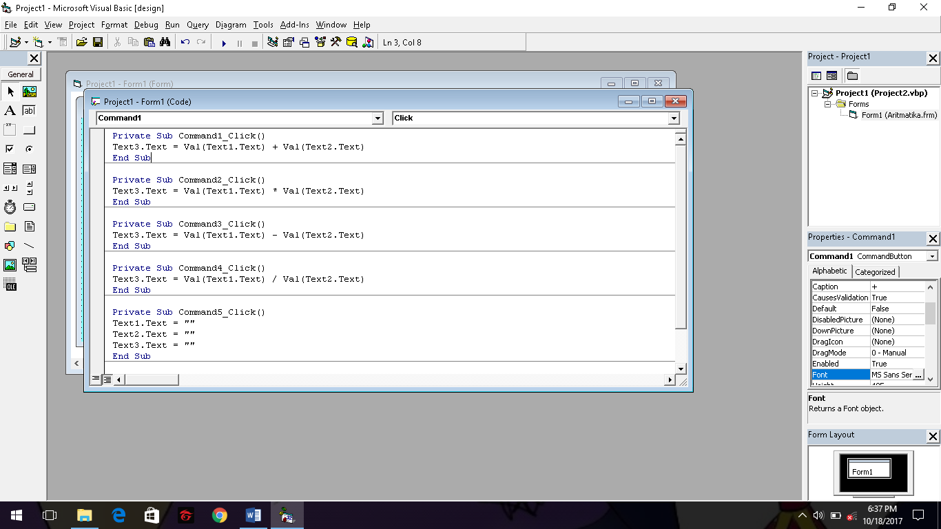 membuat aplikasi sederhana di visual basic - AditERecause