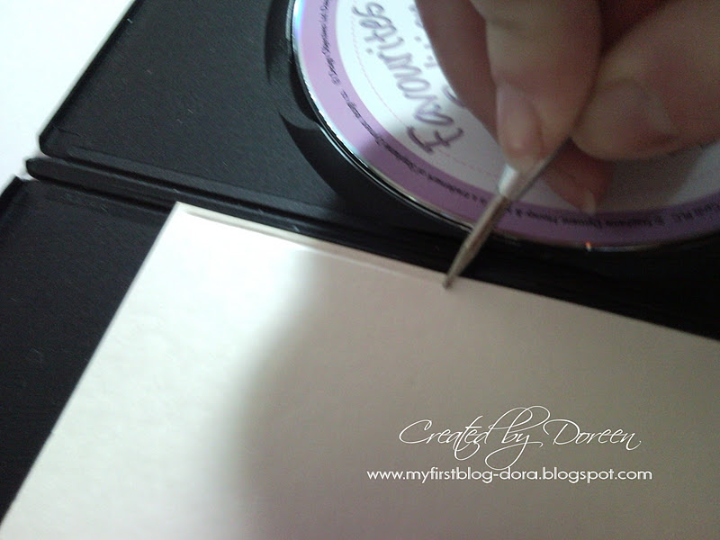 Especially For You Cards: Embossing a straight line without a score board