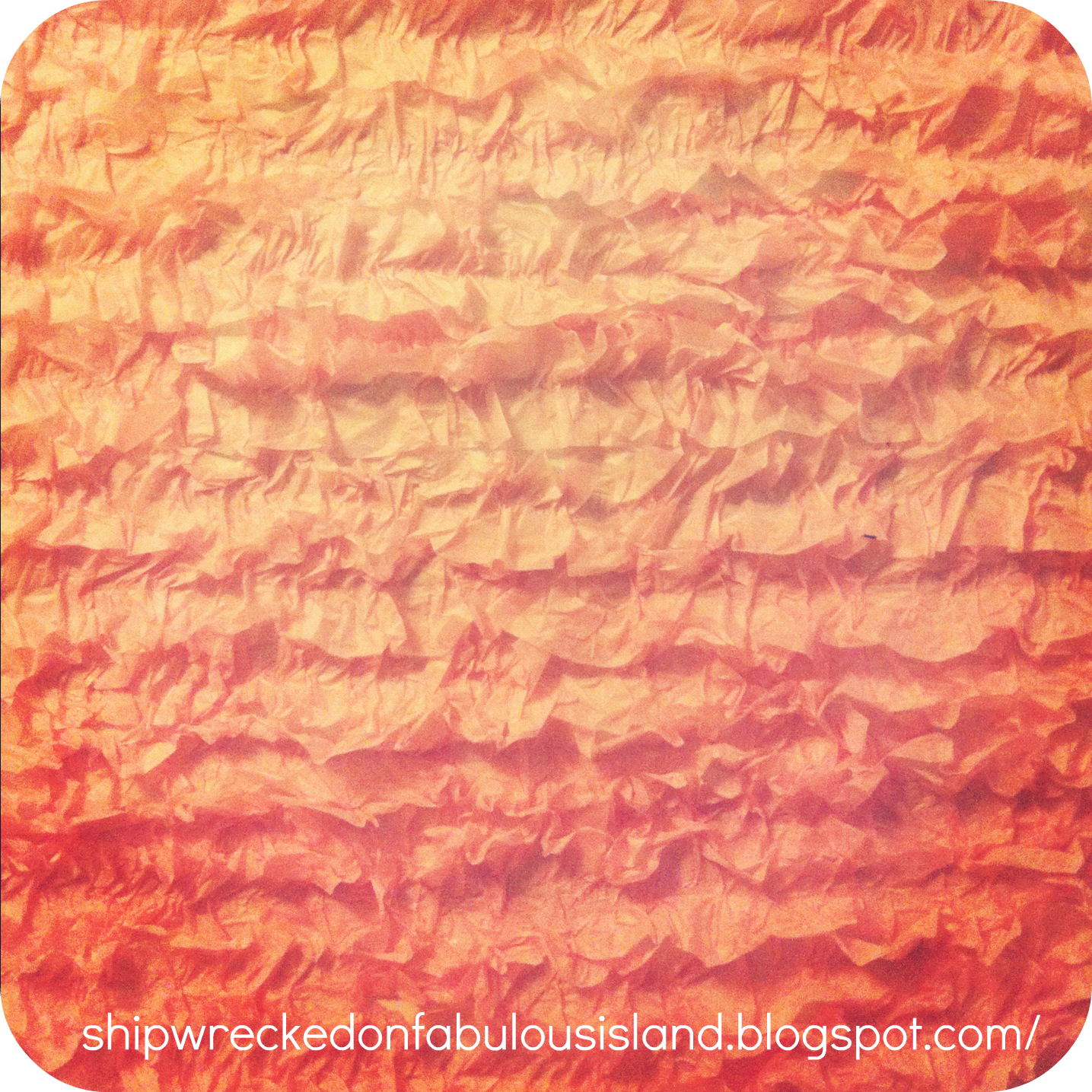 Ruffle Backdrop Tutorial | Shipwrecked on Fabulous Island