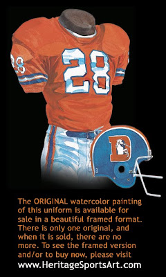 Denver Broncos Uniform and Team History | Heritage Uniforms and Jerseys ...