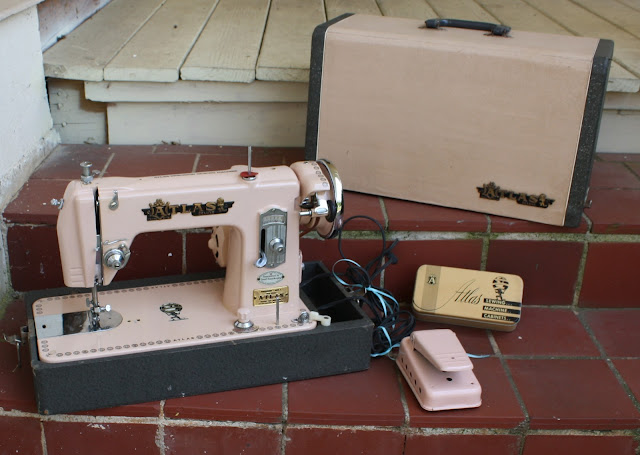 Eleanor Meriwether: Vintage Pink Atlas Sewing Machine