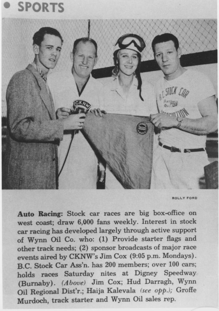 racin' thru the raindrops: Kaija Kalevala and CKNW