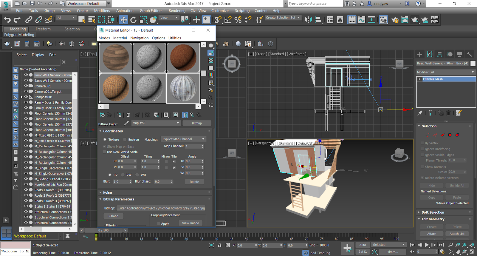 Computer Applications - Project 2: Exterior & Interior Renderings