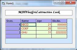 MSHFlexGrid - Set Column Width, Color, Font and Grid style VB6.0 - SKOTechLearn Tips