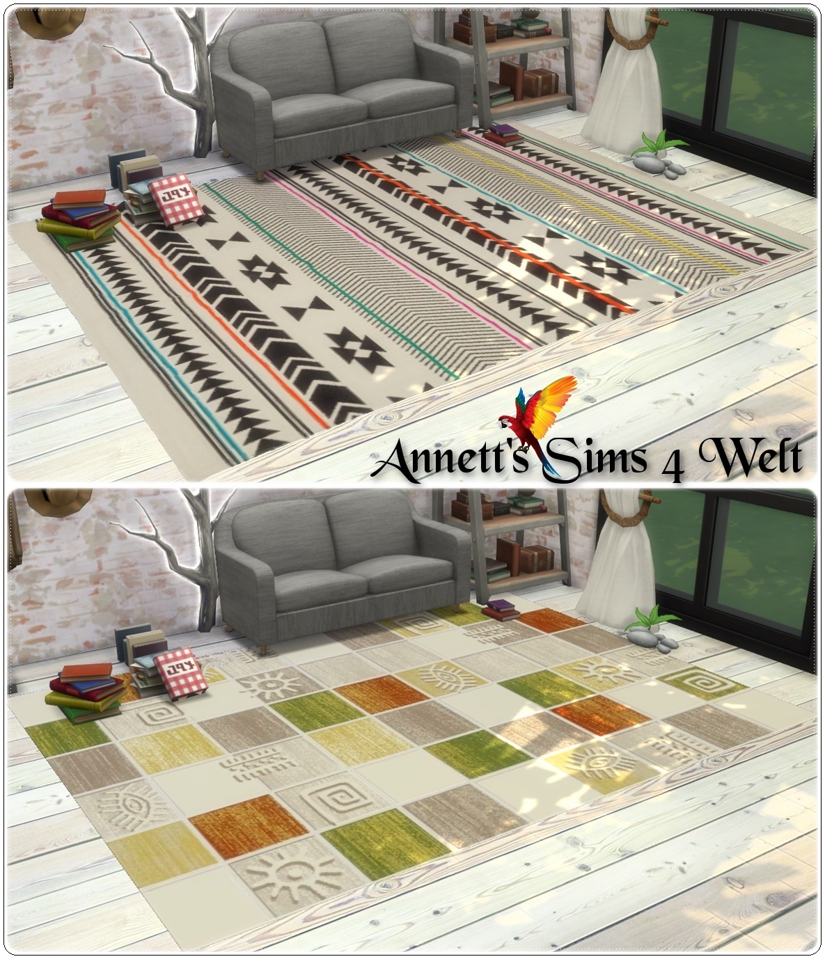Annett's Sims 4 Welt: Collection Rugs "Misc."