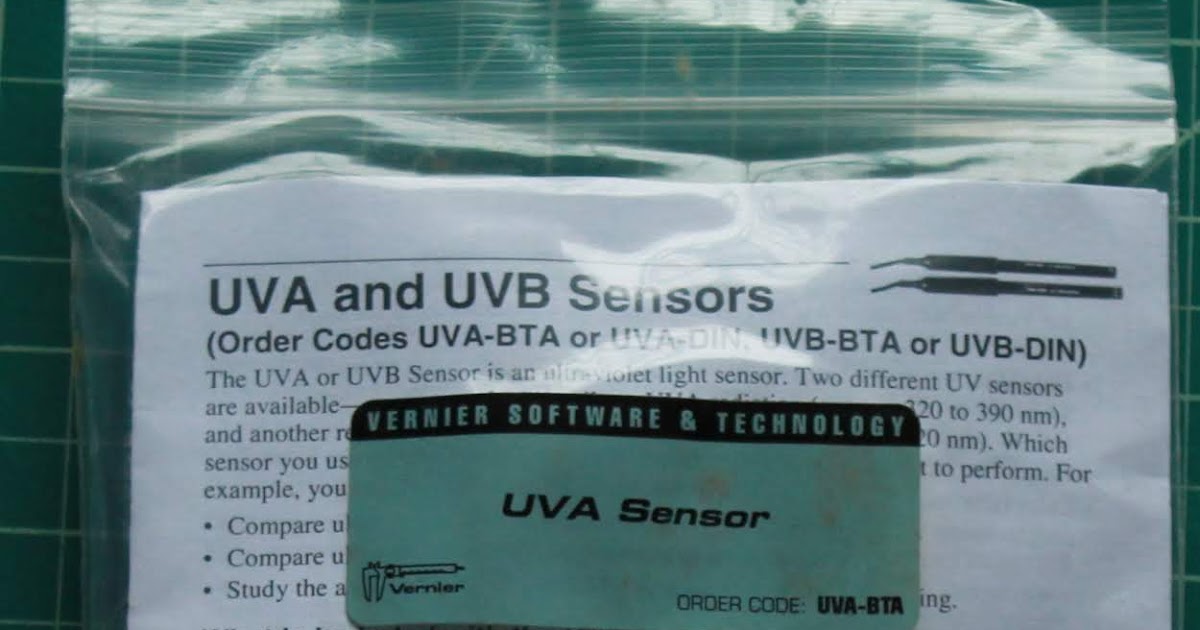 Physics is supposed to be fun!: Vernier UVA Sensor UVA-BTA