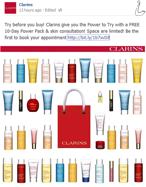 The Swanple: Free Sample: Clarins 10-Day Power Pack