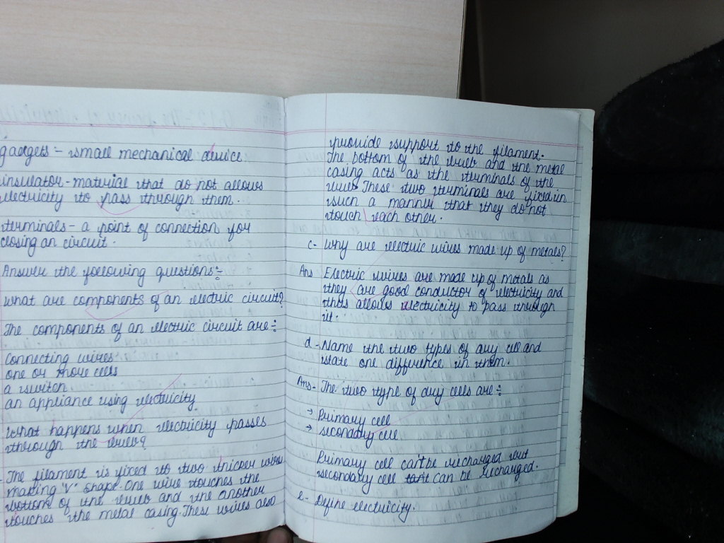 PIS VADODARA STD 6: GRADE 6 SCIENCE NOTE BOOK