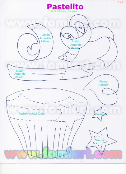 Gratis : Pequeño pastelito | Moldes Gratuitos