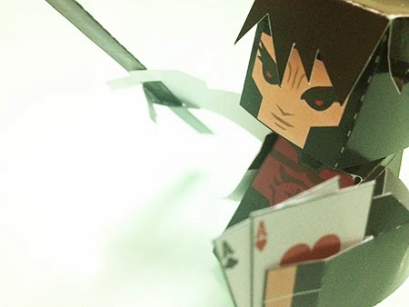 Paper Toy X-Men Gambit/Gambito ~ Papercraftsparati | Todos los ...