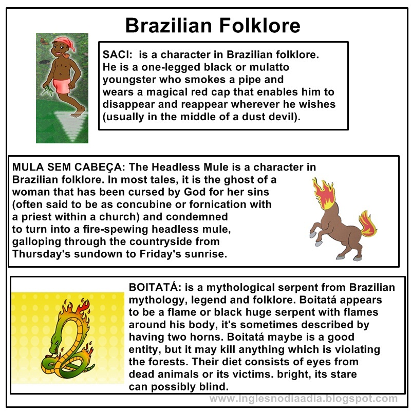 Inglês no dia a dia: Folclore Brasileiro - Brazilian Folklore ...