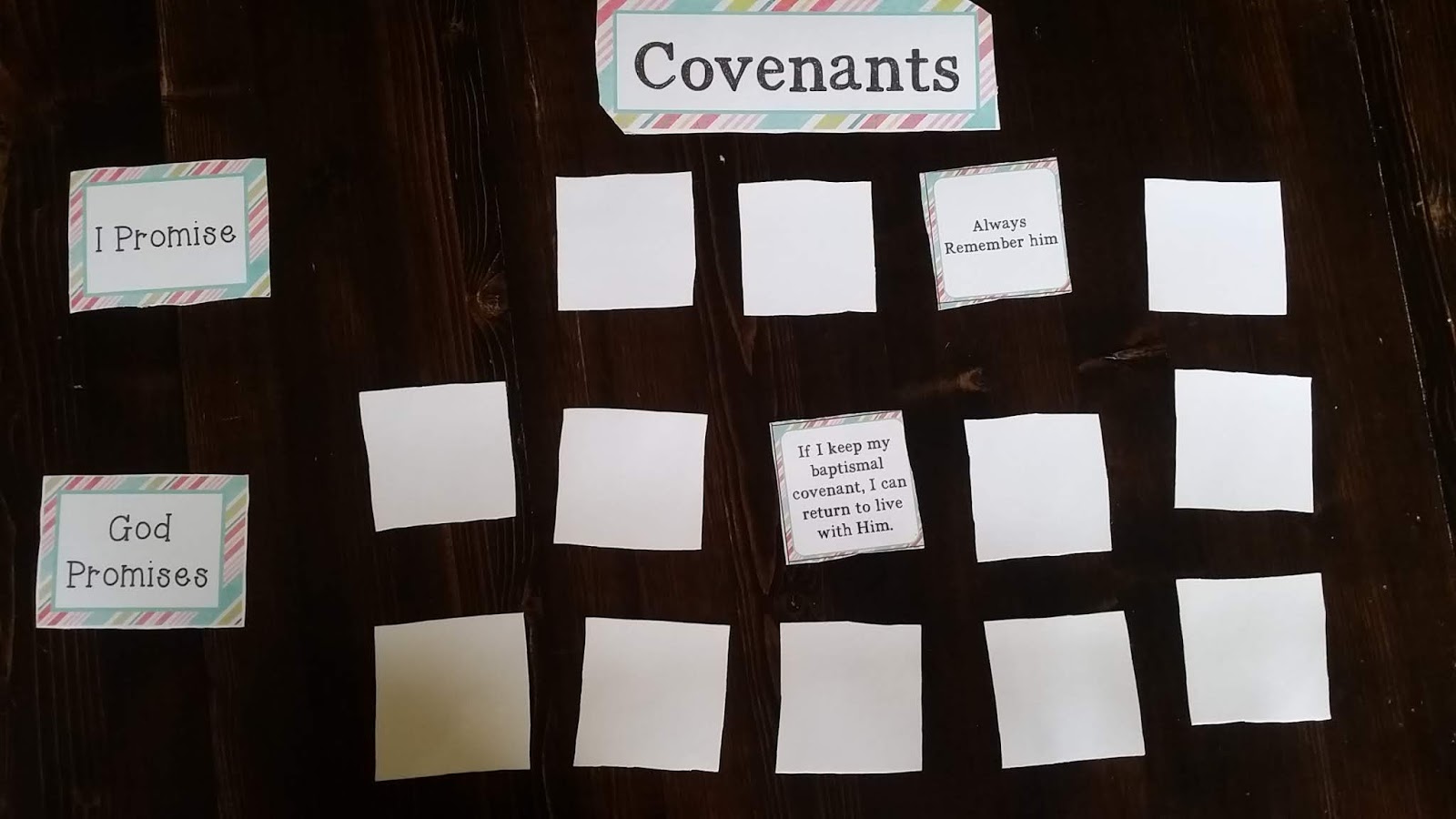 The Cozy Red Cottage: Baptismal Covenants FHE (includes Free match game)
