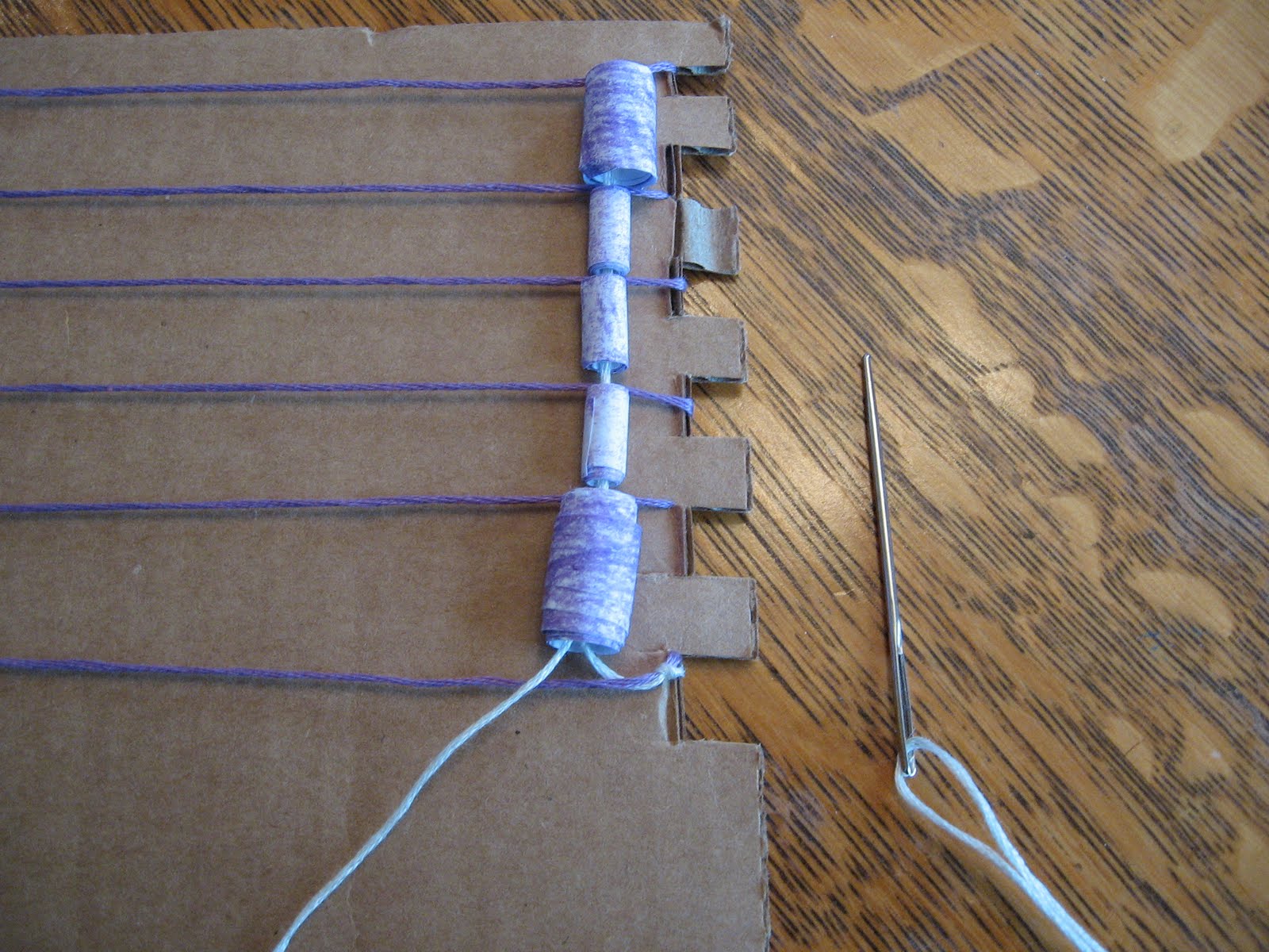Almost Unschoolers: Paper Wampum Belts - Thanksgiving Craft