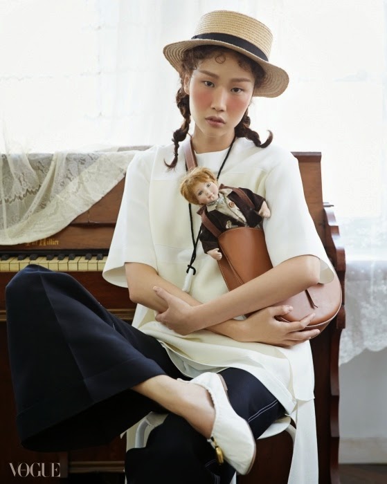 Duchess Dior: "Girls in a Garret" Models in Celine for Vogue Korea ...