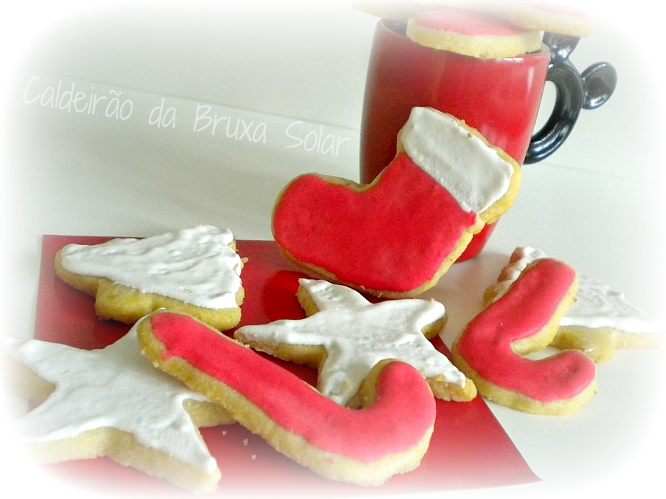 Receitas do Caldeirão : Biscoitos natalinos glaceados