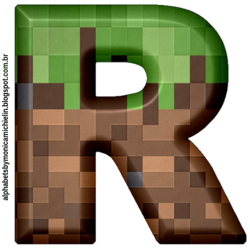 Prof Monica Michielin : #MINECRAFT ALPHABET PNG