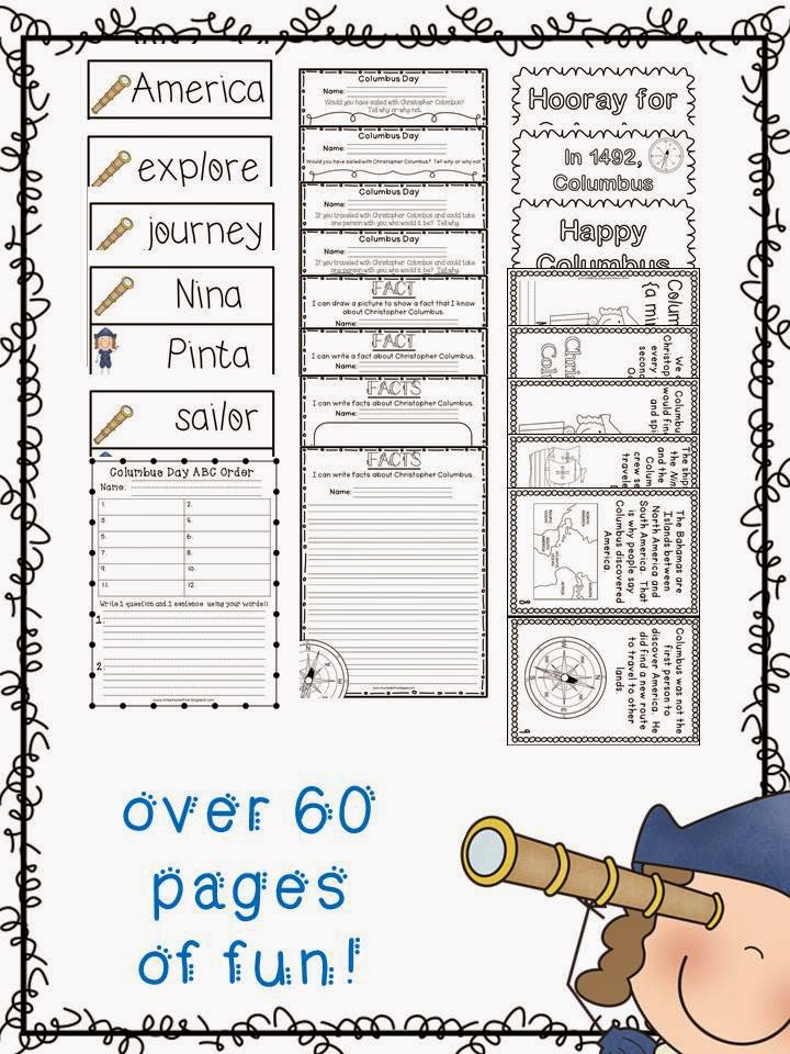 Mrs. Wheeler's First Grade Tidbits: Columbus Day & Fire Safety Week