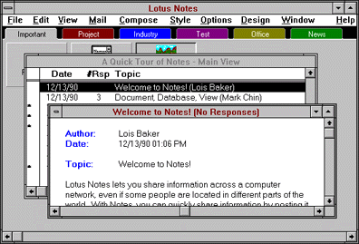 Lotus Notes Timeline: History Overview of IBM Lotus Notes Versions