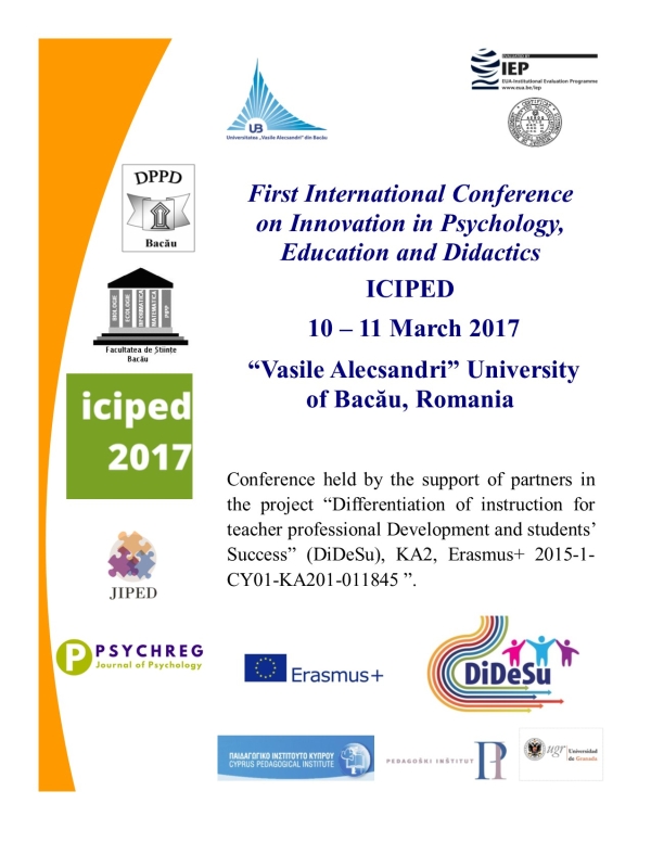 Mega Bacau: International Conference on Innovation in Psychology ... Mega Bacau: International Conference on Innovation in Psychology ...