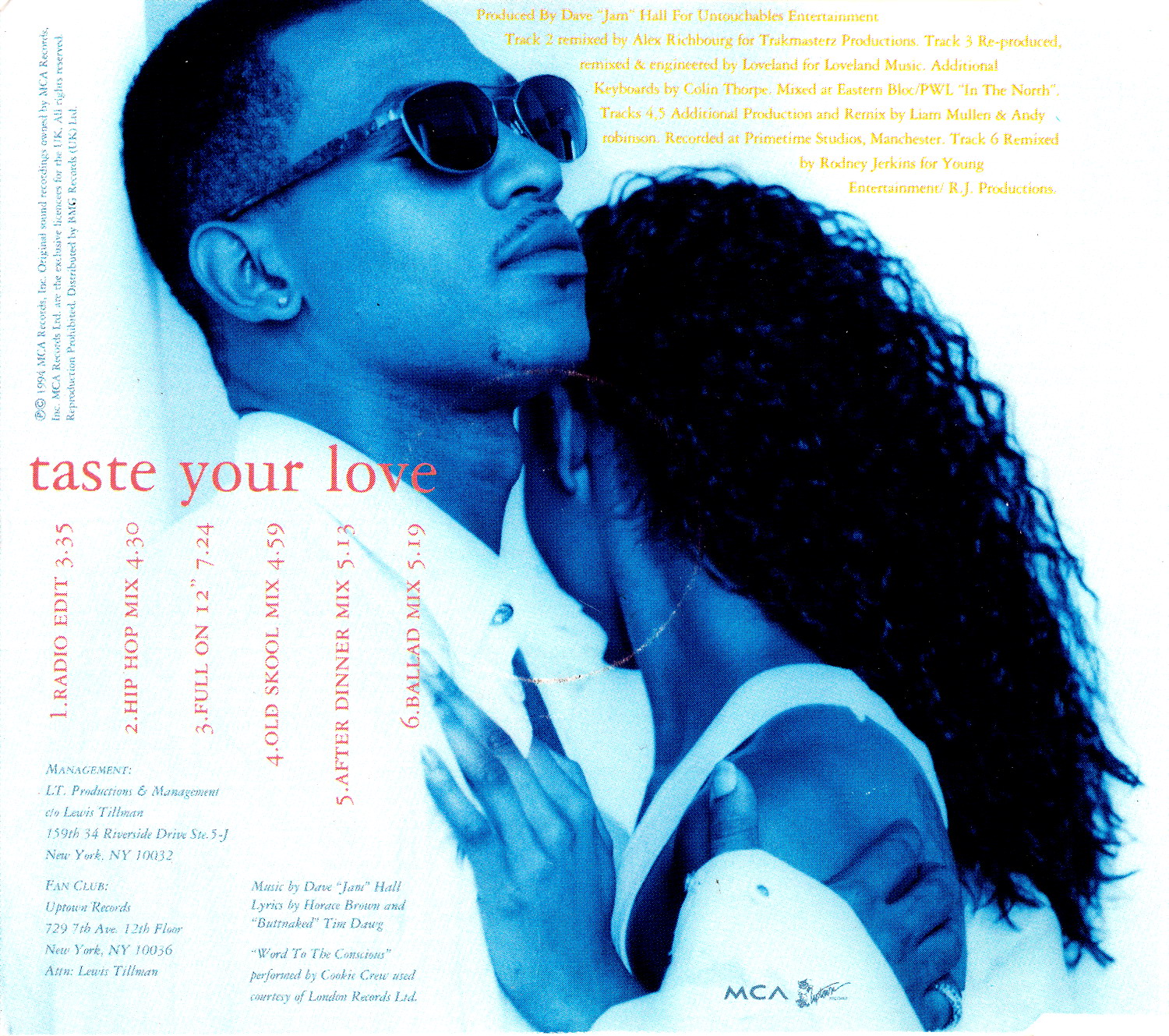 highest level of music: Horace Brown - Taste Your Love-(UK_CDM)-1993