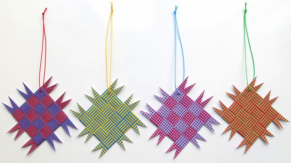 it's a heart heart season: Easy Peasy Flat Weave Stars