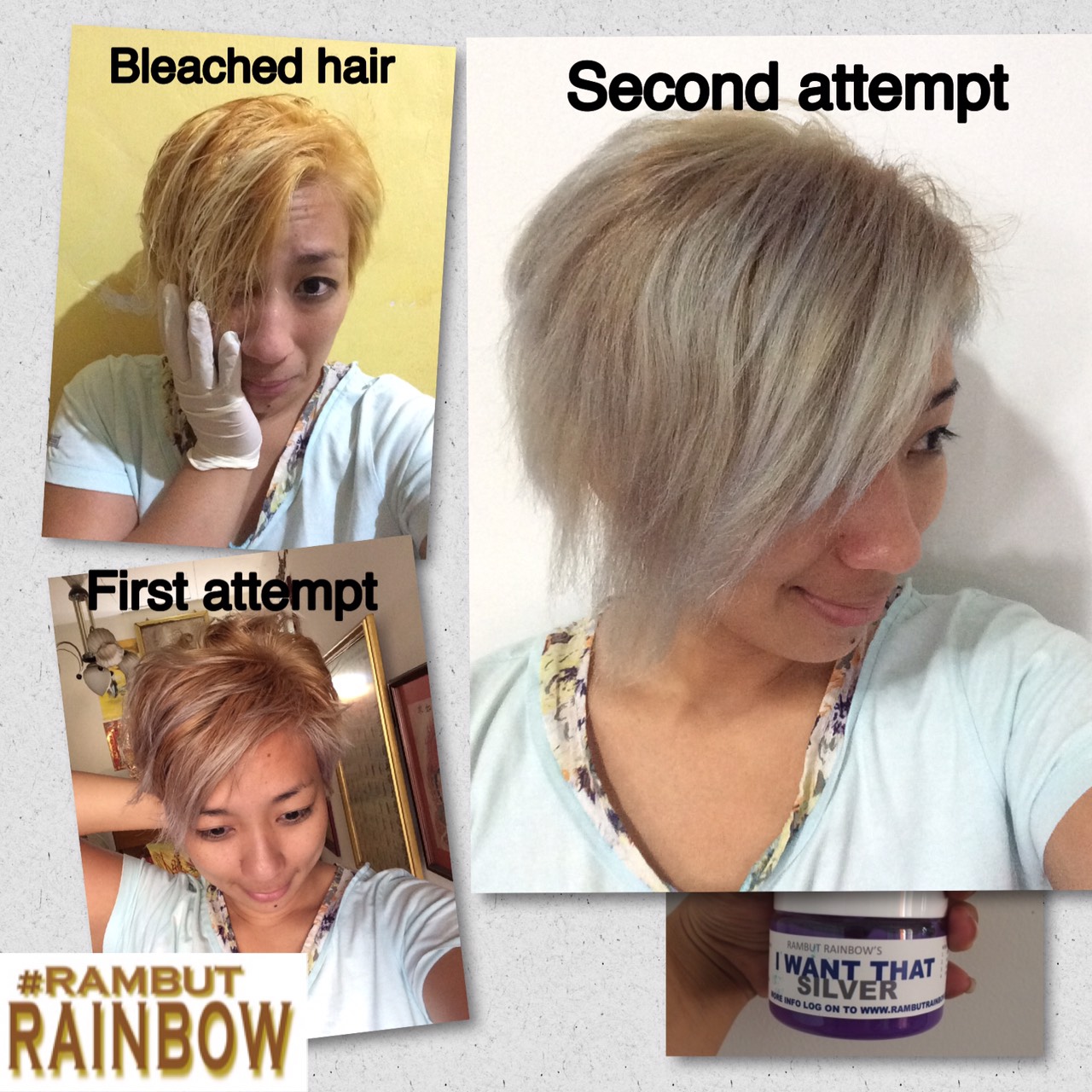 #RambutRainbow : I WANT THAT series, cat rambut silver, cat rambut grey ...
