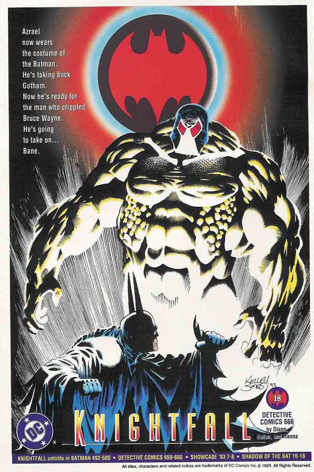 DC in the 80s: A collection of Knightfall house ads - 1993