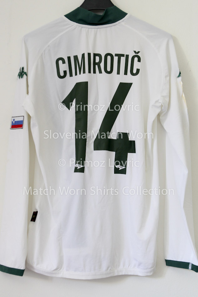 Primoz Match Worn Shirts Collection: Sebastjan Cimirotič, Slovenia ...