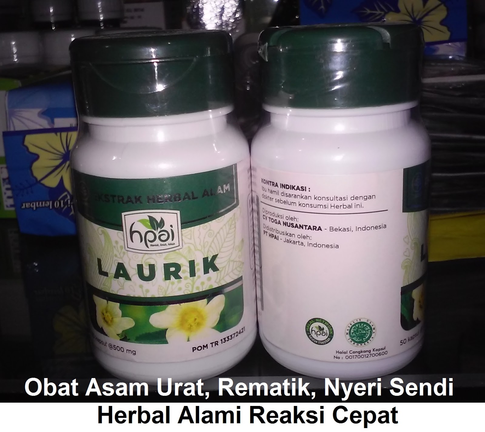 Obat asam urat rematik nyeri sendi LAURIK HPAI asli organik herbal ...