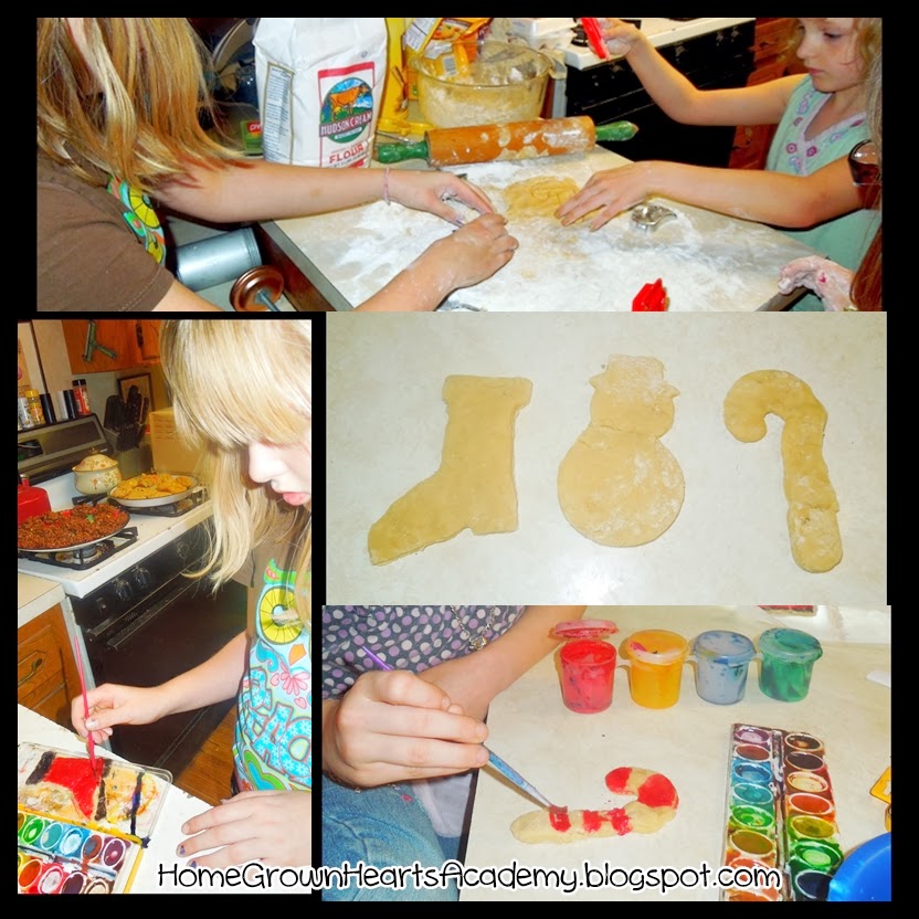 Home Grown Hearts Academy Homeschool Blog: Making Salt Dough Ornaments